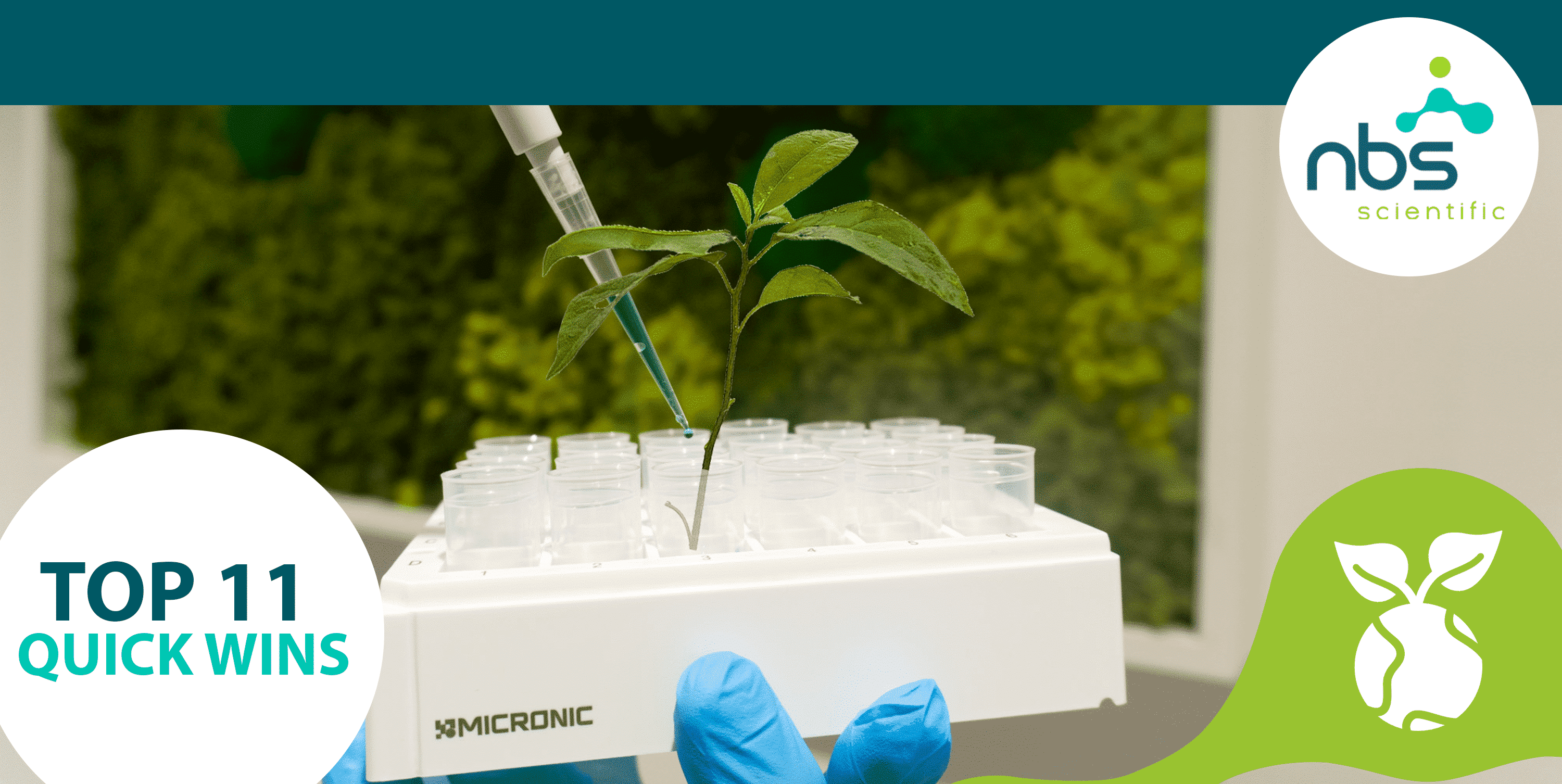 Top 11 quick wins for a sustainable lab - NBS Scientific DE